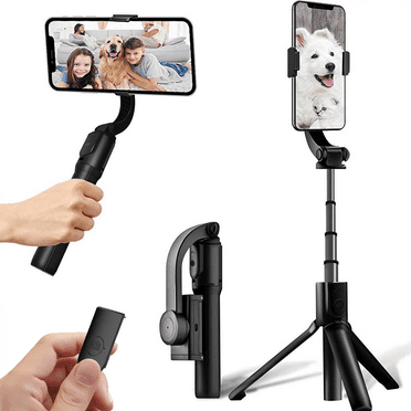 Bluetooth Phone Handheld Stabilizer Ergonomic Selfie Stick Tripod For ...