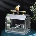 Automatic Parrot Water Feeder Durable Metal Cage Dispenser Easy Install ...