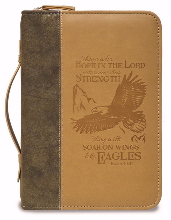 Bible Cover-2018 Divine Details-Wings of Eagles-Brow-Medium - Walmart.com