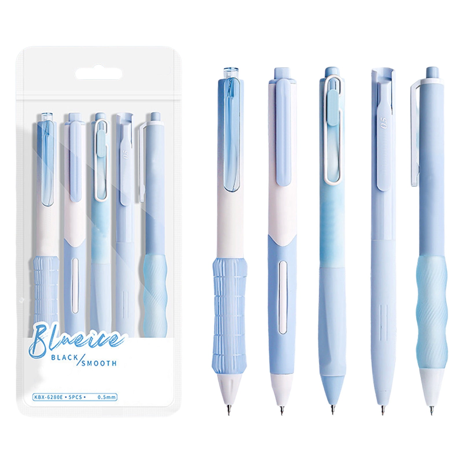 Click here for Generic Blue 5 Pack Gel Pens 0.5mm Fine Point Quic... prices