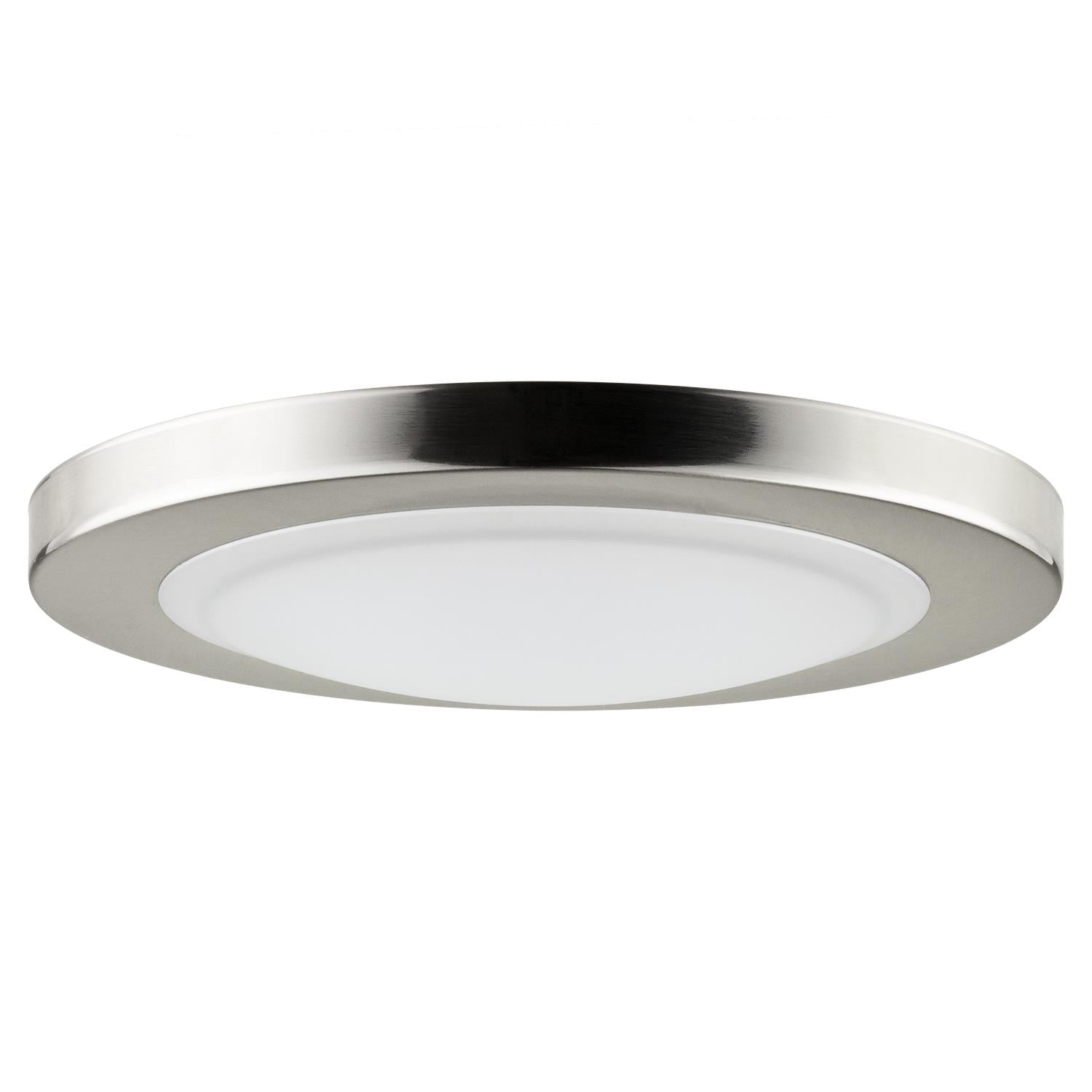 SUNLITE 15w Mini Dome Ceiling Light Fixture in Brushed Nickel - 4000K ...