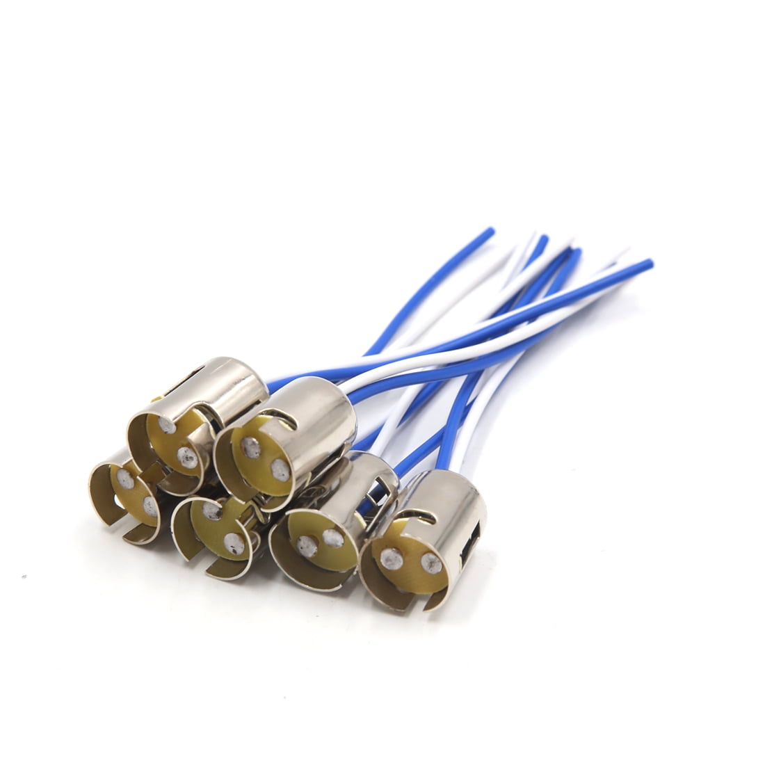6pcs BA15s Light Bulb Dual Head Wiring Harness Socket Connector 12V-36V ...