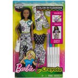 Barbie Crayola Color-In Fashion Design Set with Barbie Doll - Walmart.com