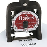 Bates Multiple Movement Numbering Machine, Six Wheels, Re-Inkable, Size ...