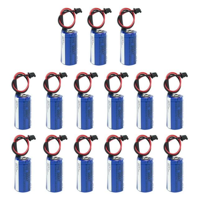 15PCS 1800mAh CR17335SE-R 3V Q6BAT PLC Lithium Battery for QNS System Q6BAT Q25PRHCPU Q170HBATC ...