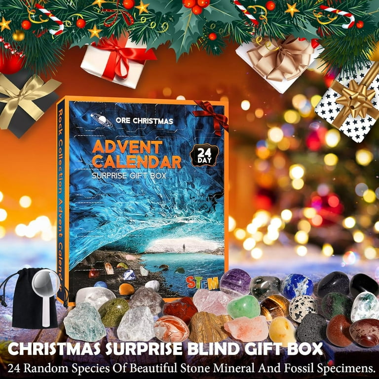 Crystal Advent Calendar Christmas Crystal Gemstones Advent Calendar ...