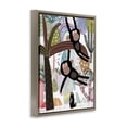 Exotic Monkey & Toucan Brown Framed Floater Canvas Wall Art, design by ...