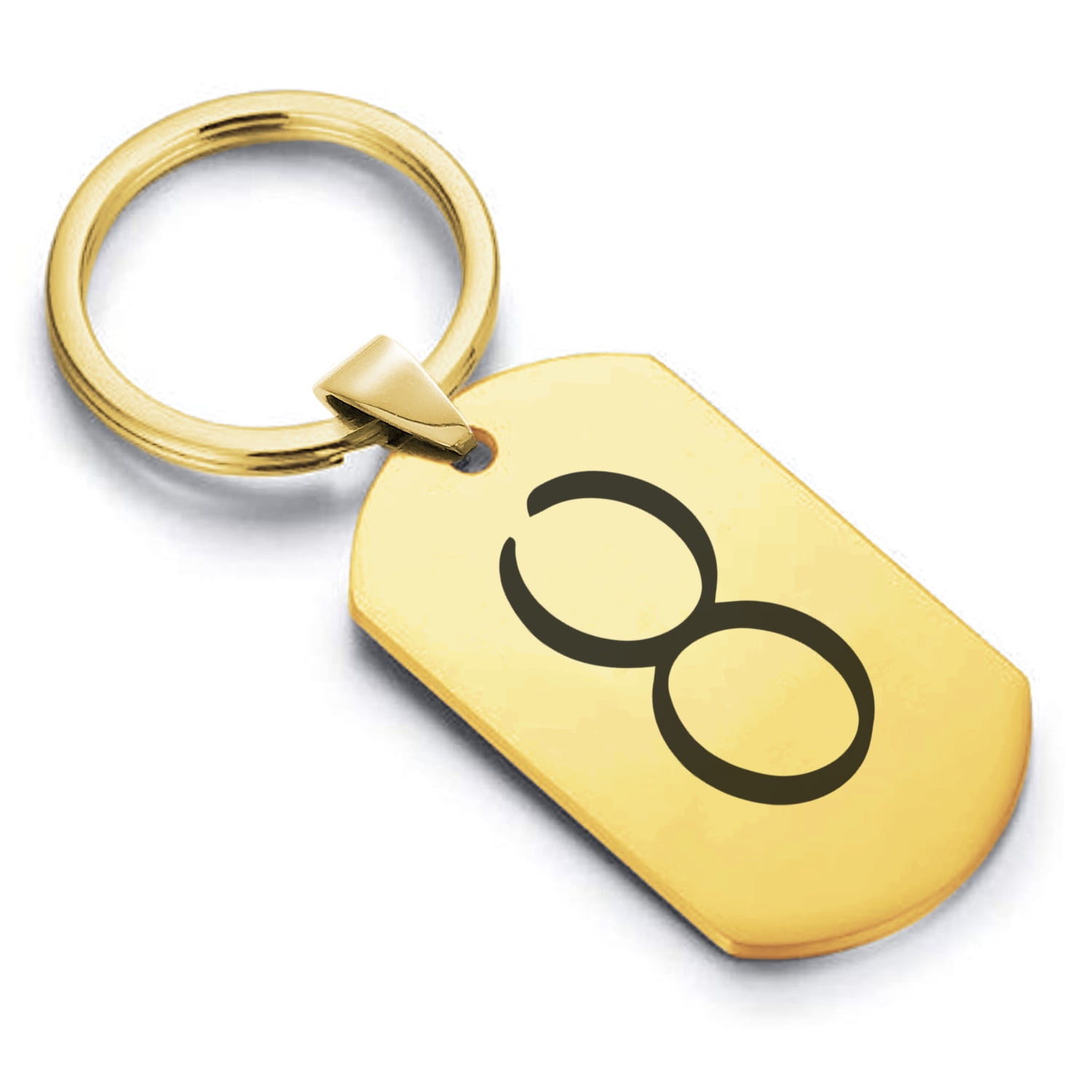 Stainless Steel Bismuth Alchemy Symbol Dog Tag Keychain Circle Ring ...