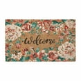 Mainstays Welcome Coir and Plaid Layering Doormat Set, 2 Pieces, 18" x ...