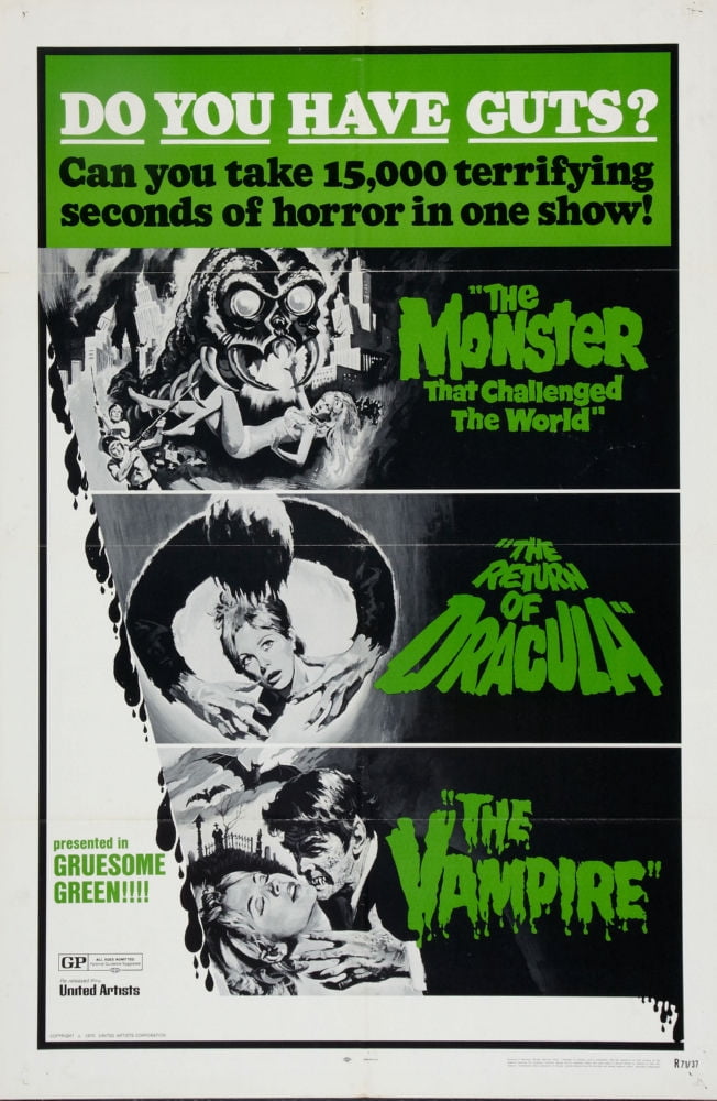 Monster That Challenged The World Movie Poster Reprint 27inx40in 27x40 ...
