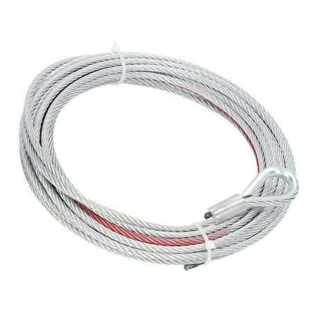 Towing Winch Cable, Stainless Steel Cable Wearproof Galvanized 4500LBS ...