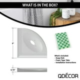 Questech Decor Shower Shelf, 5" Metro Flatback Soap Dish, Sand Matte ...