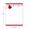Ladybug Theme Letterhead Stationery - 60 Sheets Per stationery Pack ...