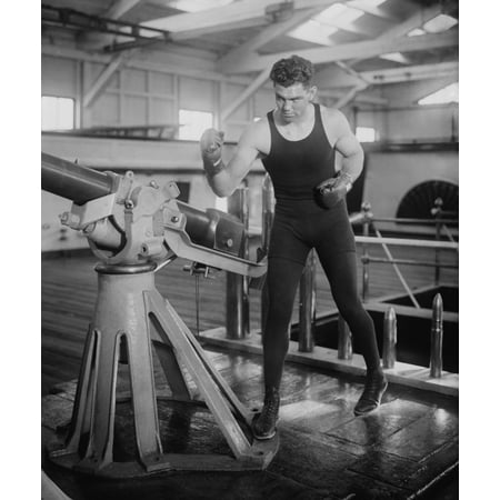World Champion Boxer Jack Dempsey In Fighting Pose. Ca. 1920-24 ...