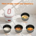 Mini Rice Cooker, 1 Cup-2 Cup Non-Stick Coated Insert Small Food ...