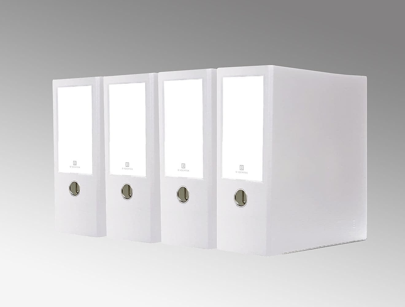 Bindertek 3-Ring 4-Inch Premium High Capacity Binder 4-Pack White ...