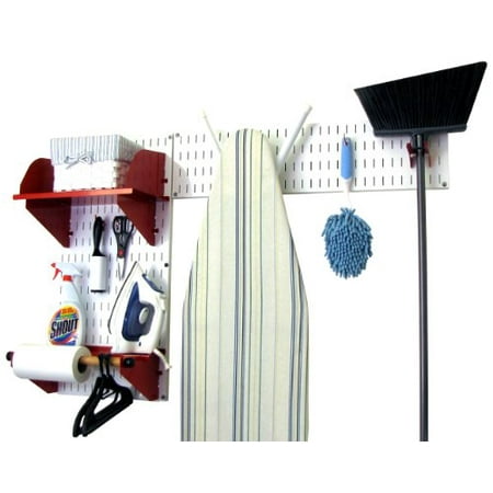 Wall Control 10-LAU-200 WR Laundry Room Organizer Wall Mounted Storage ...