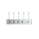 Clever Bright USB Charging Station, 4-Port Charger Organizer, Multi ...
