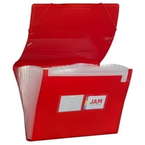 JAM Paper 6 Pocket Expanding File, Black, 1/Pack, Letter Size, 9 x 13 ...