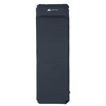 Ozark Trail Self-Inflating Camp Pad with Pillow - Grey, Adult, 78" L x ...