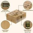 1 Pc Wooden Memory Keepsake Box I Love You So Much Metal Knot Box with ...