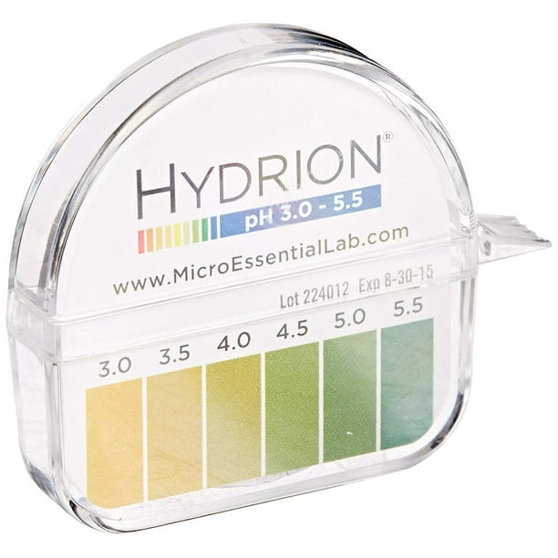 pH Strips Case of 10 Micro Essential Hydrion 165/1-12 Wide Range pH ...