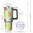40oz Tumbler with Handle and Straw, Vacuum Insulated Stainless Steel ...