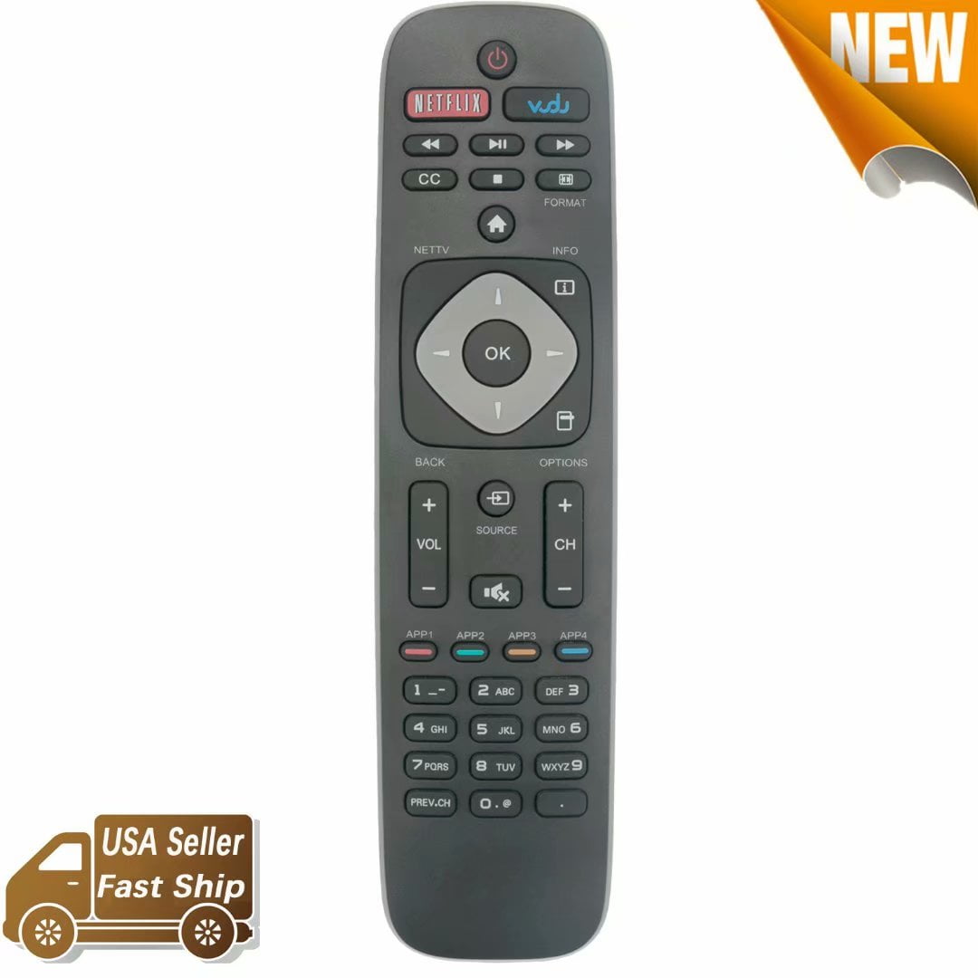 New TV Remote Control URMT39JHG003 Compatible with Philips Smart LED ...