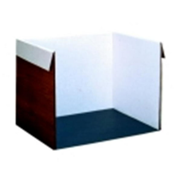 Pacon Corrugated Lightweight Portable Study Carrel With Woodgrain Print ...