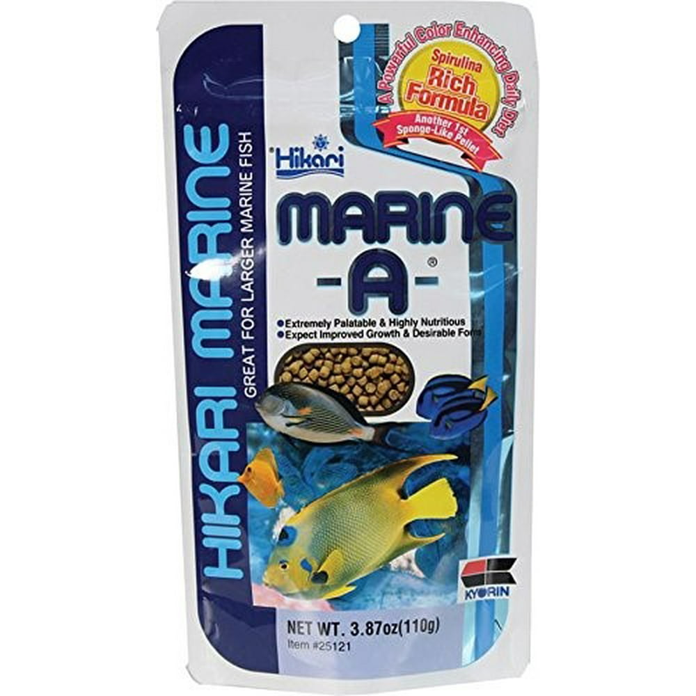Hikari Marine A Slow Sinking Pellet Fish Food, 3.87 Oz - Walmart.com ...
