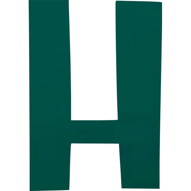 Acrylic Letter H Icebold, 4'' Tall Frosted Teal Custom Wedding Plastic Letters, Reception ...