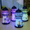 Mediterranean Electric LED Night Light Lamp Lighthouse Lantern Table ...