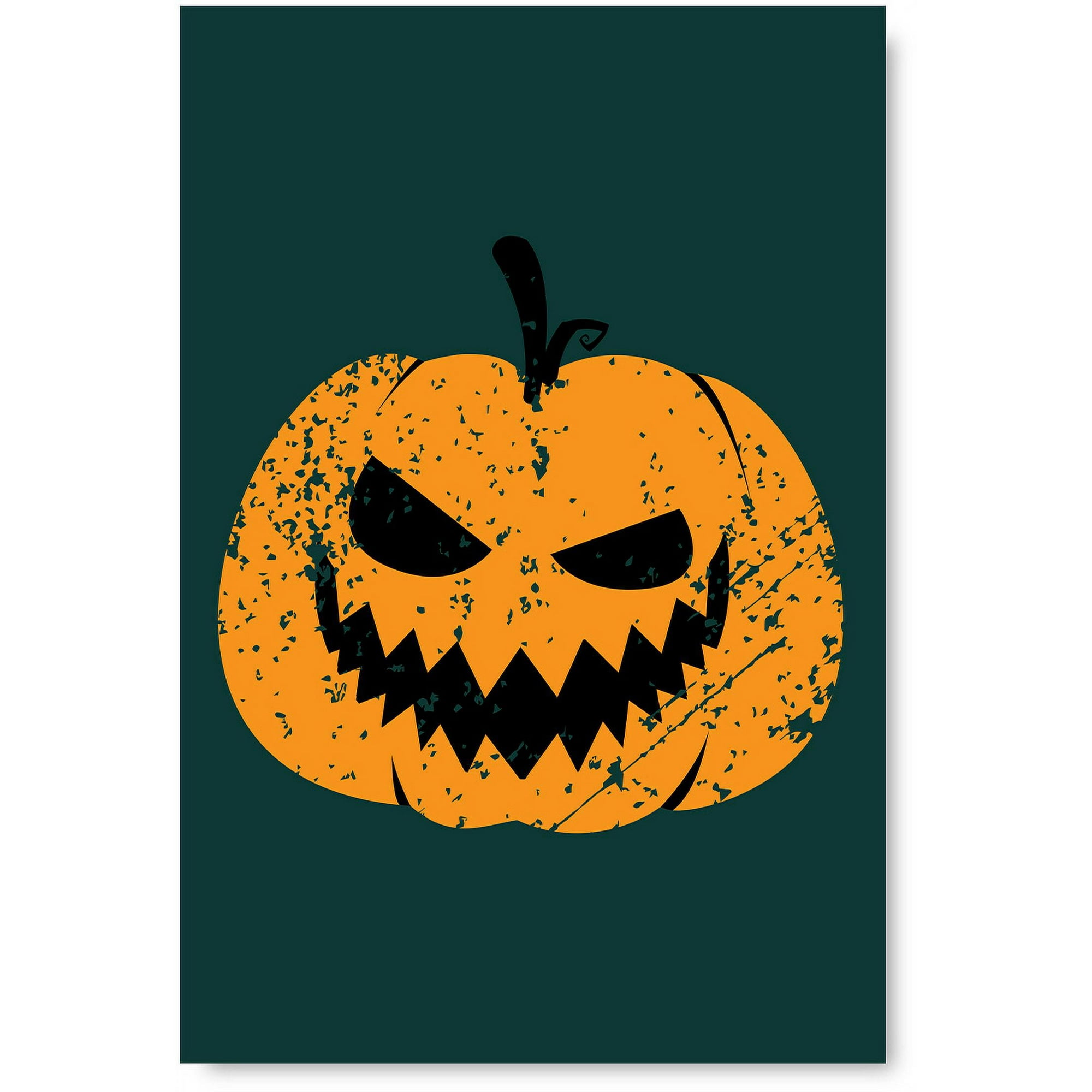 Angry Pumpkin Face