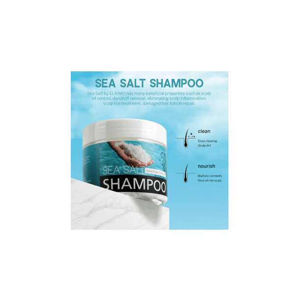 Sea Salt Scalp Shampoo Deep Cleansing Moisturizing Anti-Dandruff Oil ...