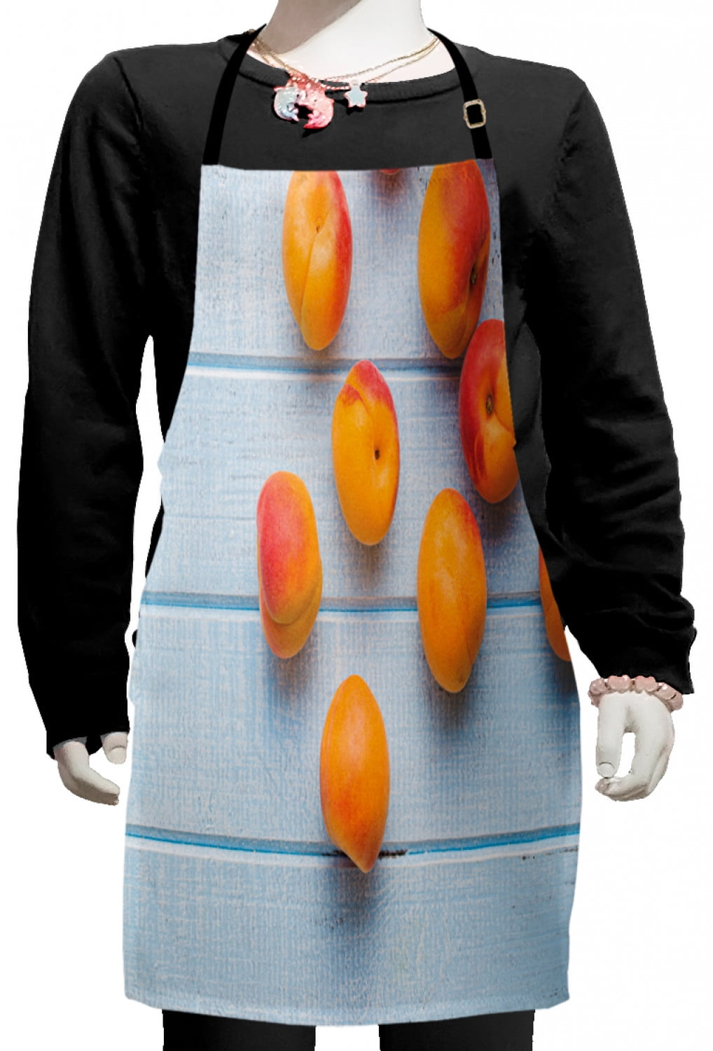 Fruit Kids Apron, Photo of Apricots on Wooden Table Natural Delicious ...