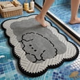 Absorbent Door Mat Non-Slip Bathroom Rug Washable Indoor Entryway Floor ...