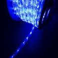 Walcut 150Ft 2 Wire LED Rope Lights, Blue Lights with Clear PVC Jacket ...