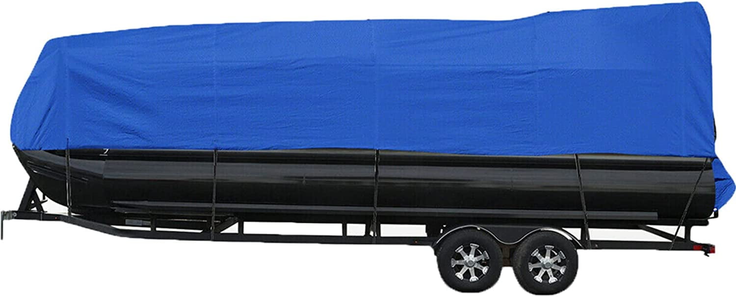 ALL-CARB Waterproof Pontoon Heavy Duty Boat Covers 600D Marine Grade PU ...