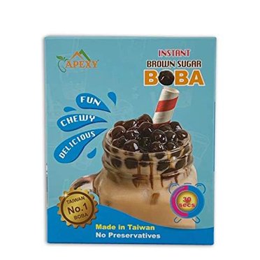 5 Varieties WuFuYuan Boba Tapioca Pearls Bundle 8.8 Oz. Each with 1 Pack of 50 Karat Boba Wide ...