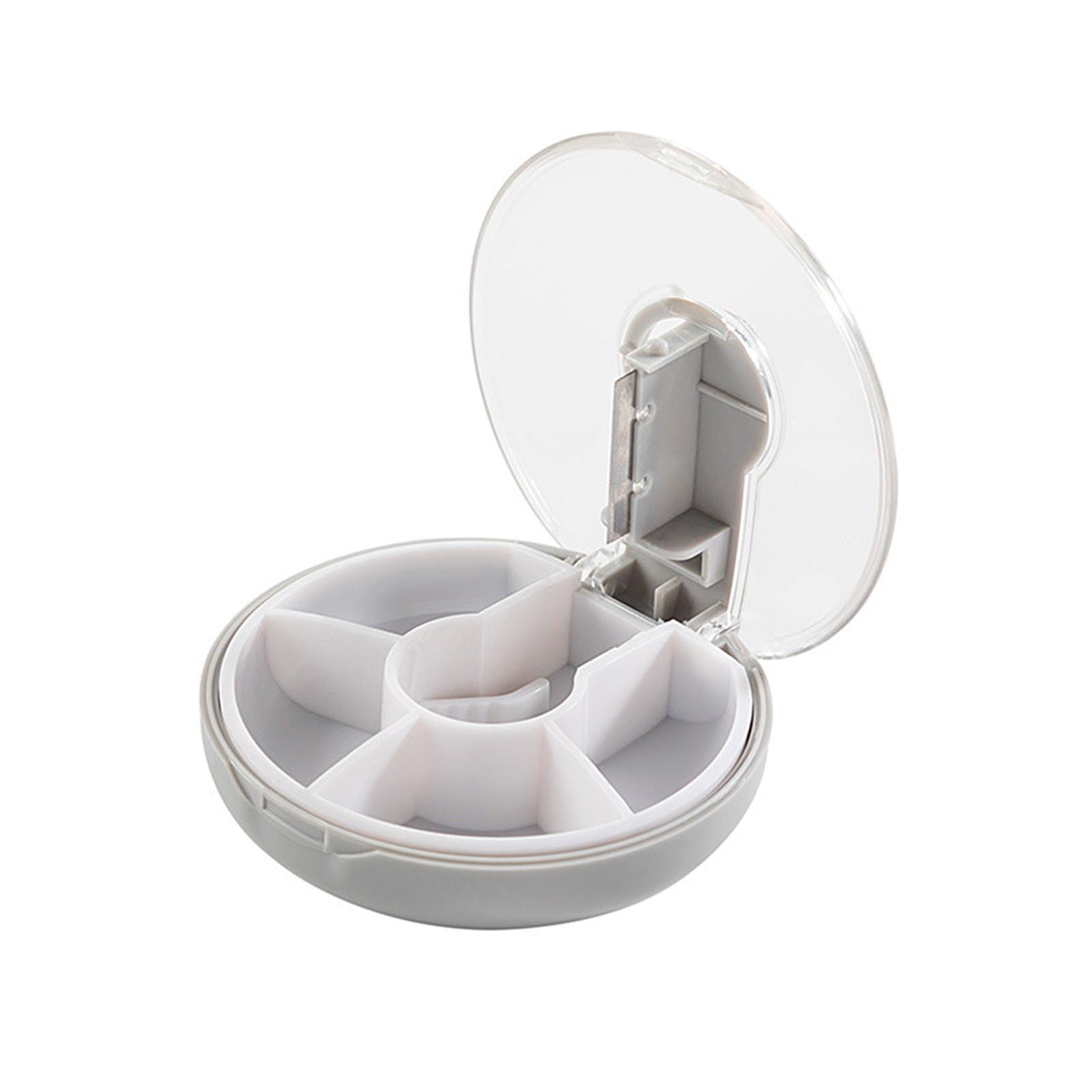 Multifunction Pill Organizer Round Weekly 7 Days, Pill Case Once a Day ...