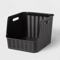 Wave Open Front Bin Gray : Stackable Storage, 21 Volume, 13" Cube ...
