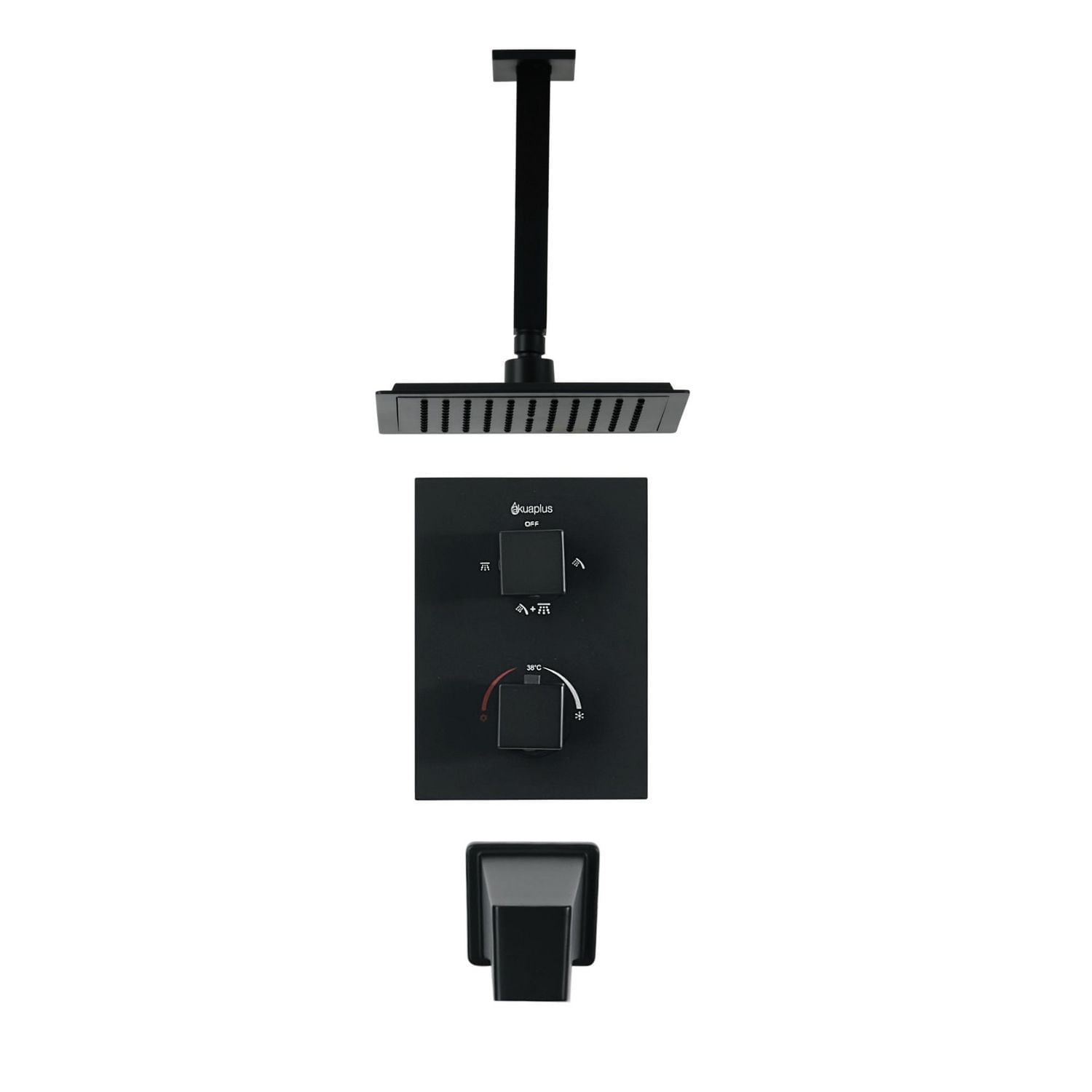 Click here for Akuaplus Square 3-Functions Thermostatic Valve  Sh... prices