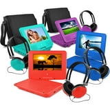 "Ematic 7"" Travel Portable DVD Player with Matching Headphones and Bag ...