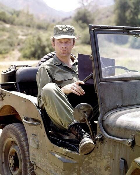 M.A.S.H. Mclean Stevenson as Lt Col Henry Blake at wheel of Jeep 24x36 ...