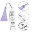 1Box 2Pcs 2 Style Stainless Steel Bookmarks Rectangle with Nylon Tassel ...