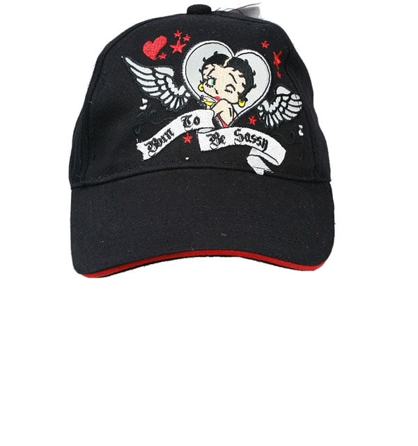 Baseball Cap - Betty Boop - Black Hearts (Youth/Kids) New Hat boop749 ...