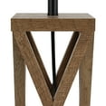 Better Homes & Gardens X-Frame Wood Lamp Base, Weathered Brown Finish ...