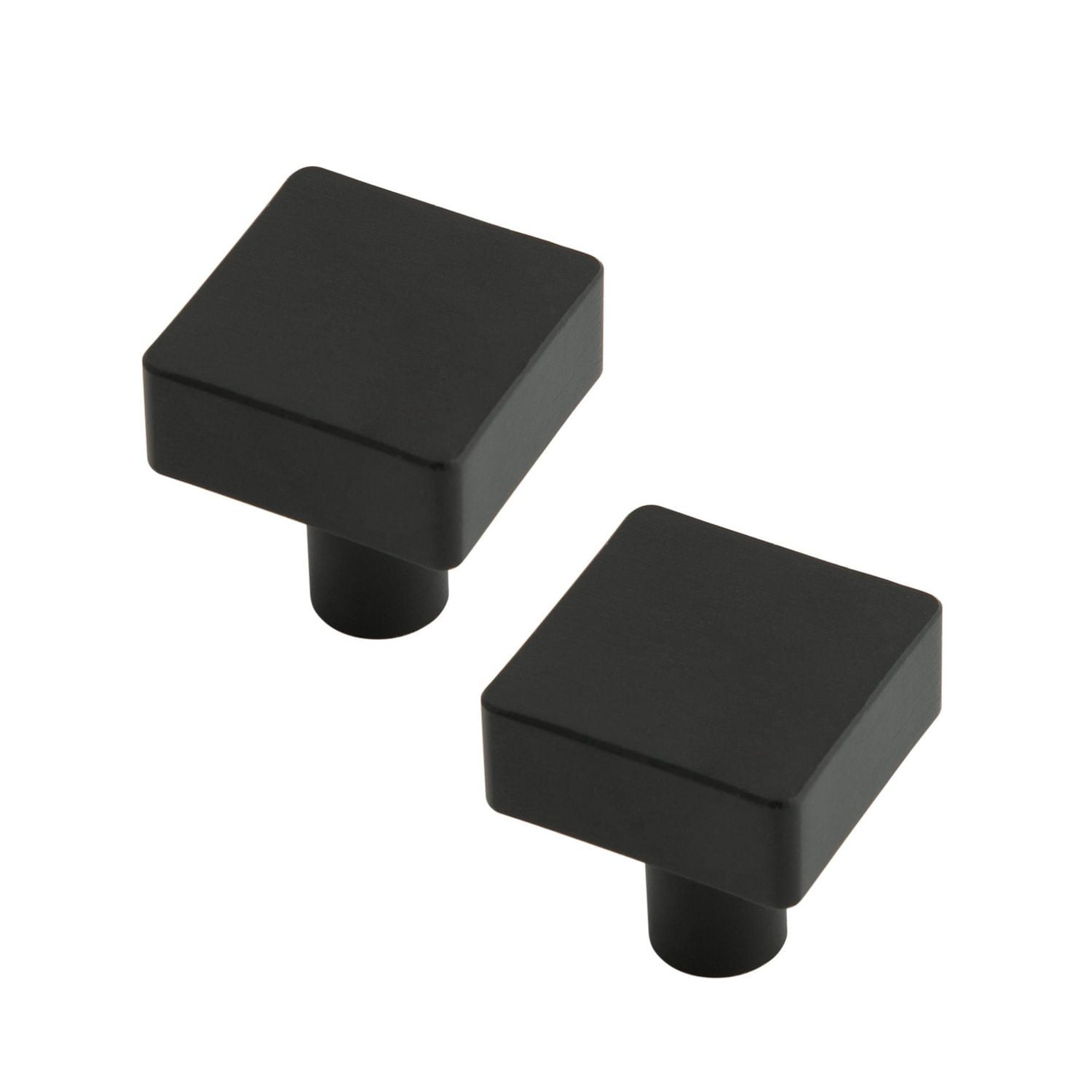 Click here for Columbia Frame Era Square Knob 2-Pack Brushed Blac... prices