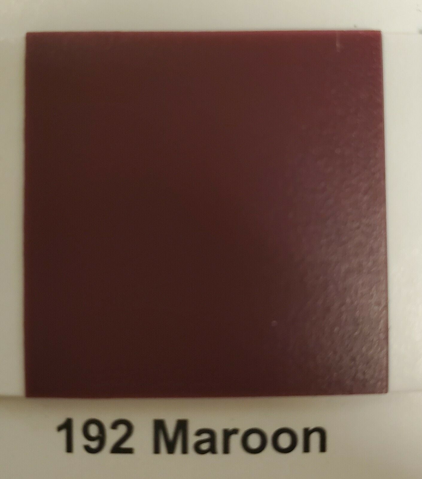 5 PACK HDPE POLYETHYLENE MATTE MAROON PLASTIC SHEET .055” THICK 24” X ...