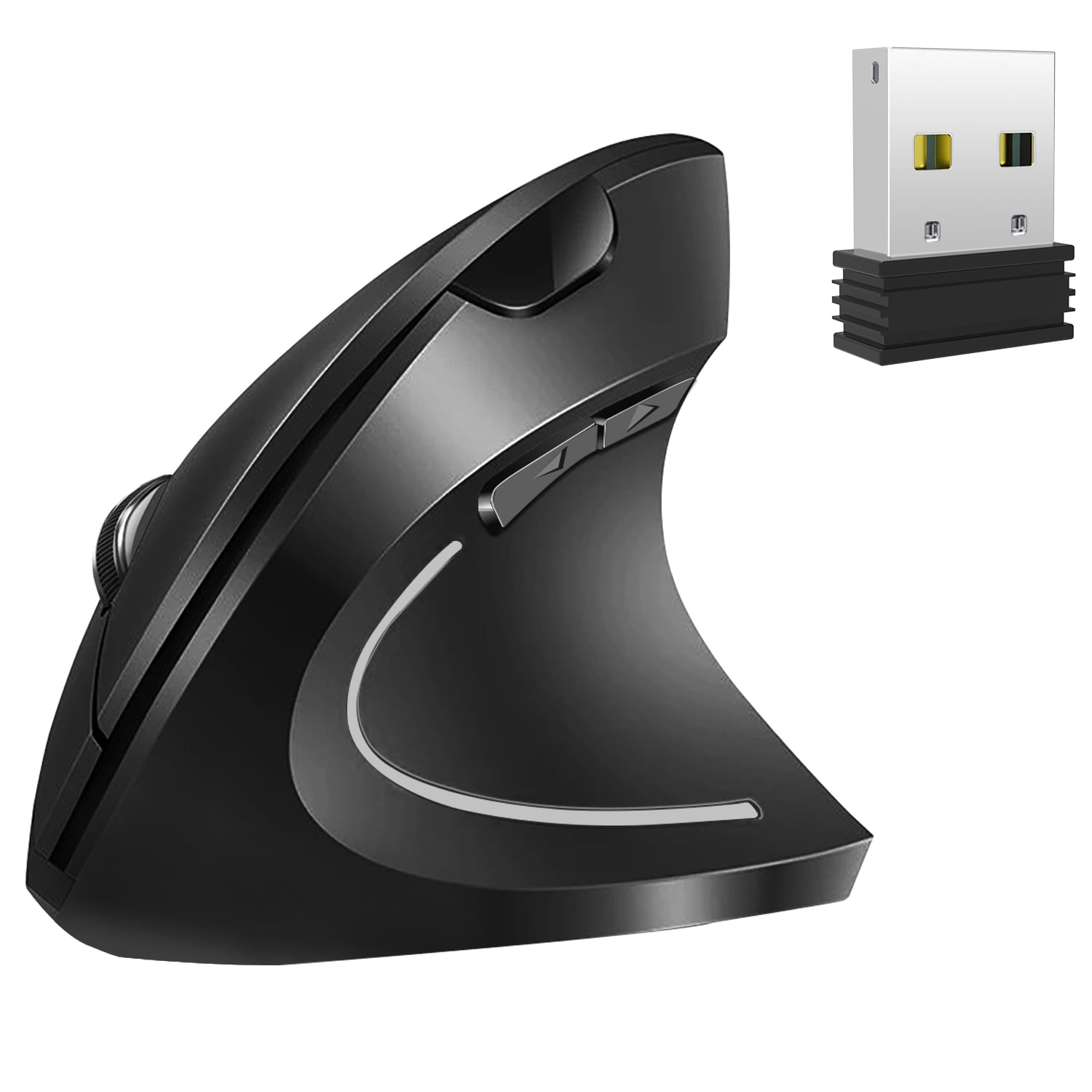 Vassink Ergonomic Mouse Rechargeable Wireless Mouse 2.4GHz Vertical ...